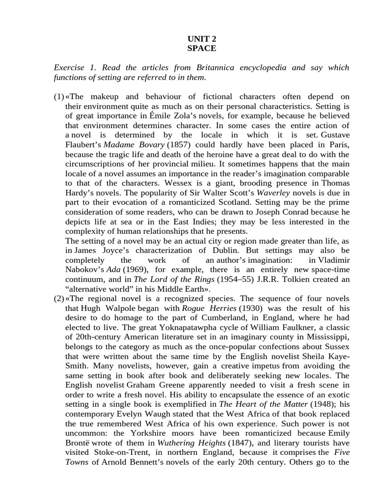 UNIT 2 Practical 2 2025 | PDF | Novels | Wuthering Heights