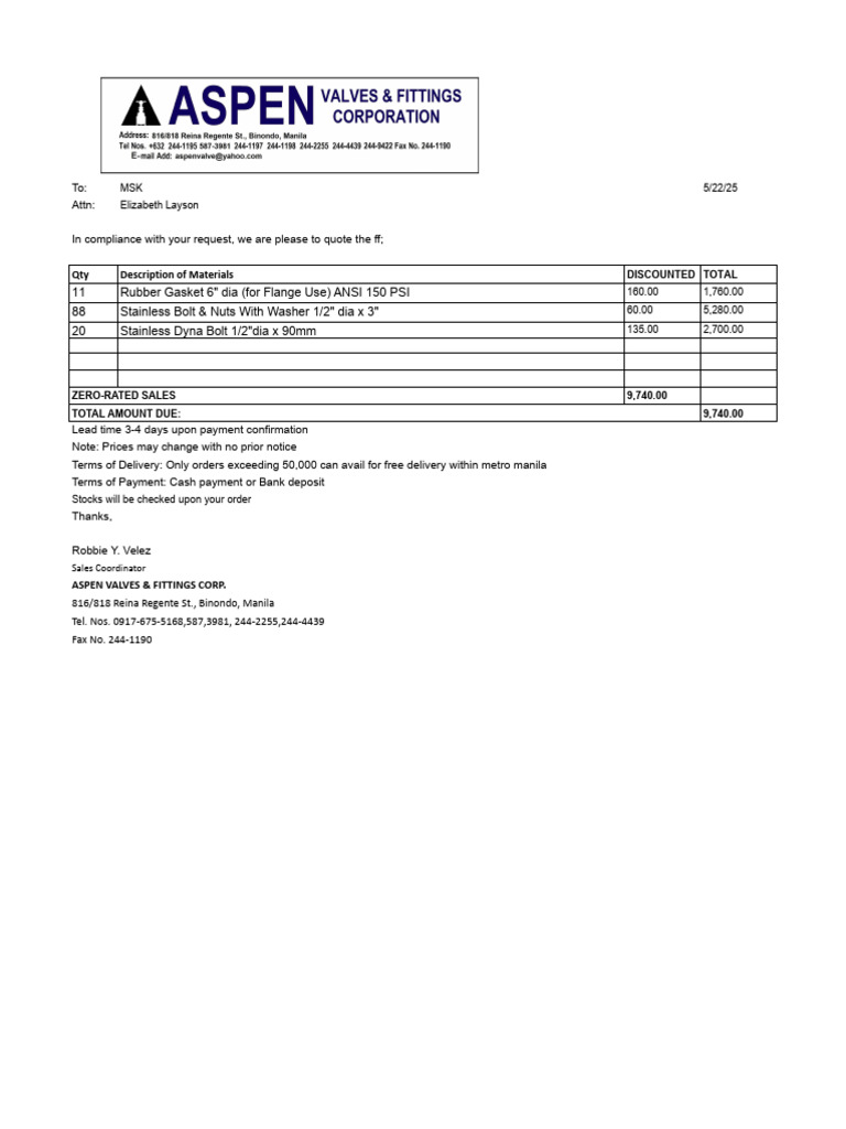 Aspen MSK 43 | PDF
