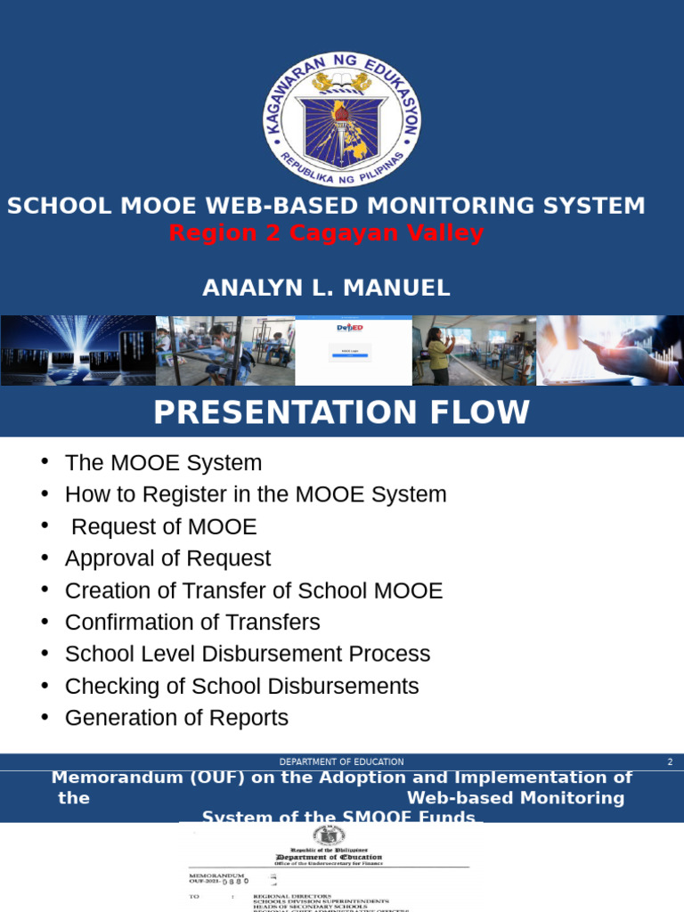 MOOE Web-Based Monitoring System Guide | PDF