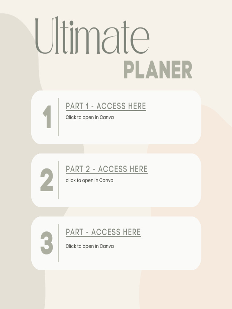 Ultimate Planer | PDF