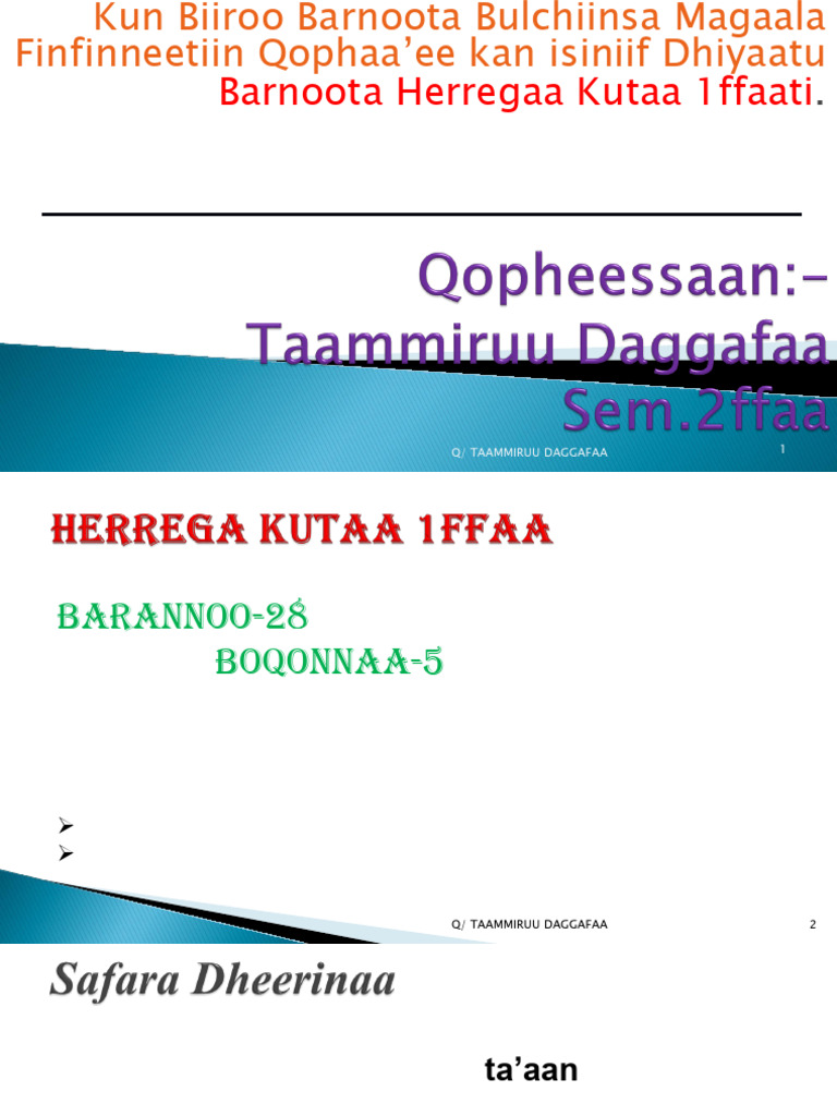 herrega kutaa 1ffaaa | PDF