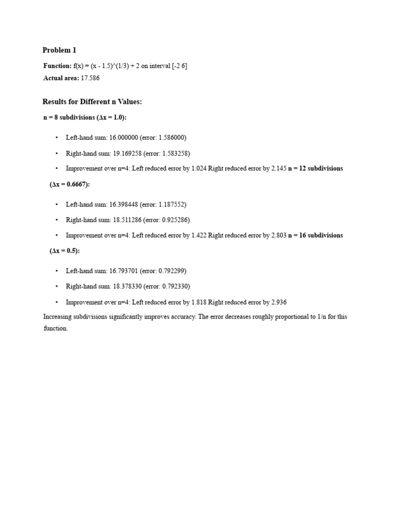 Area Approximation Methods for f(x) | PDF | Area | Mathematics