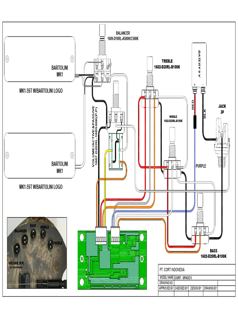 Cort Guitar Wiring Diagrams