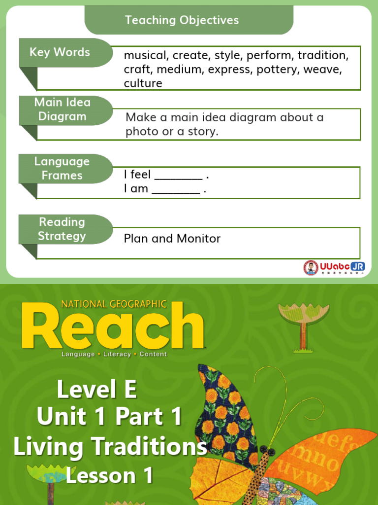 Level E Unit 1 Part 1 Living Traditions Lesson 1 | PDF | Crafts ...