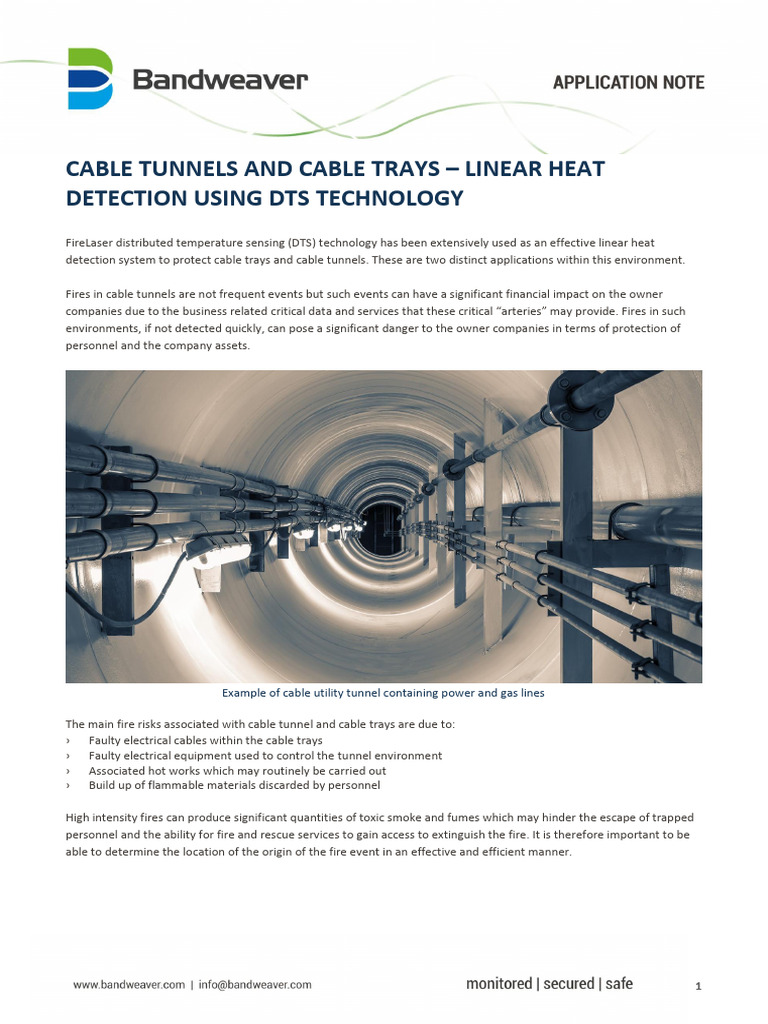 DTS Technology for Cable Fire Detection | PDF | Electrical Engineering ...