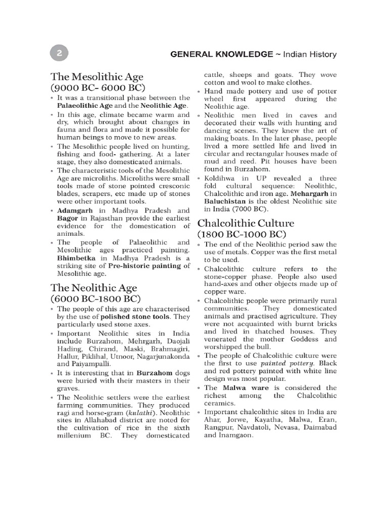 The Mesolithic Age | PDF