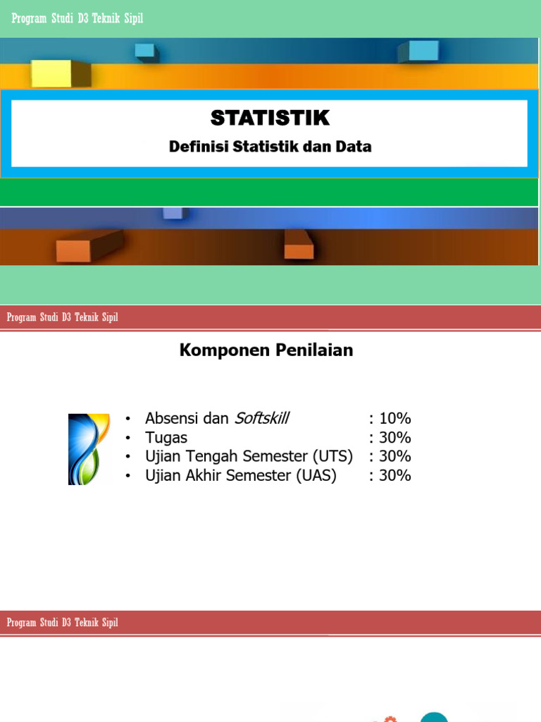 Definisi dan Jenis Statistik D3 Sipil | PDF