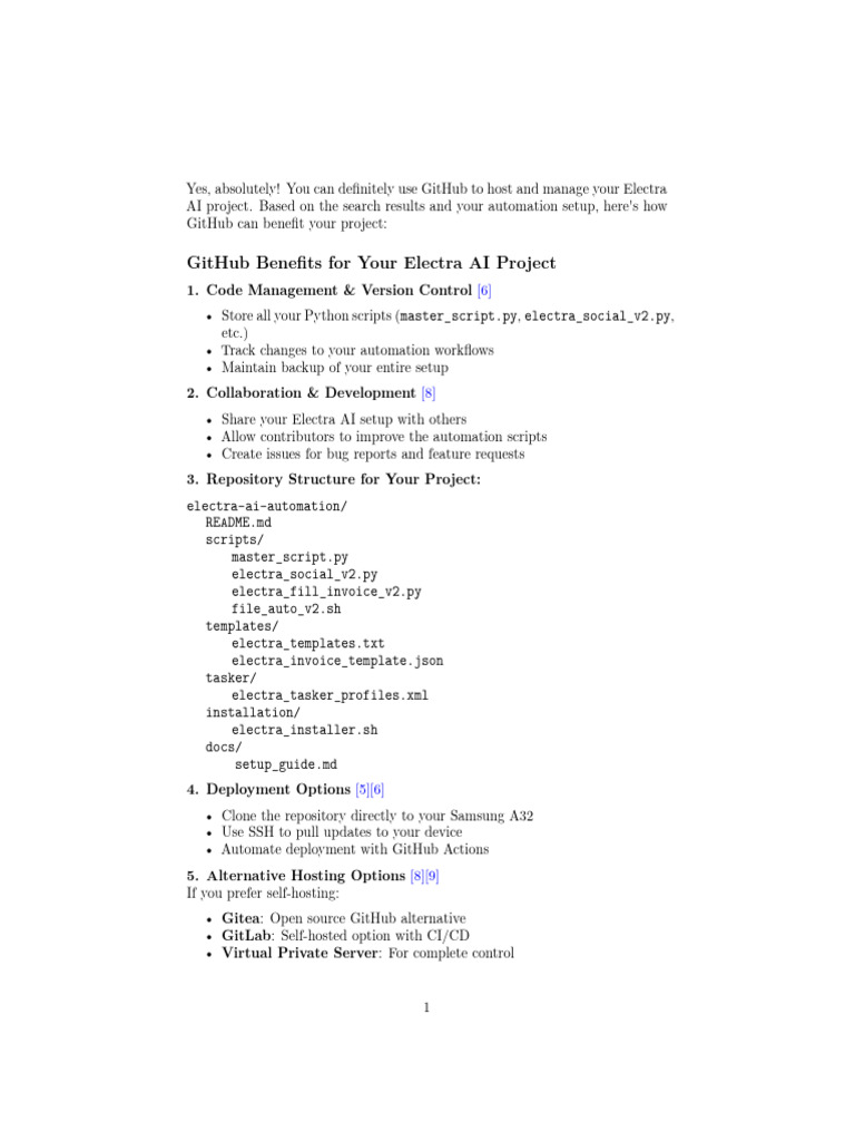 Hosting Electra Ai Project | PDF | Application Software | Software ...