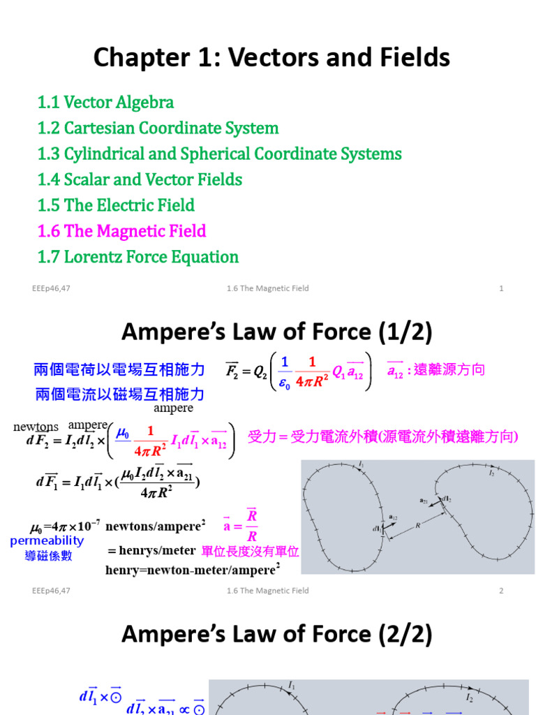 Chapter 1: Vectors and Fields | PDF | Euclidean Vector | Flux