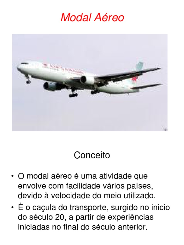 Transporte Aéreo: Tipos e Vantagens | PDF | Aviação civil | Aeroporto
