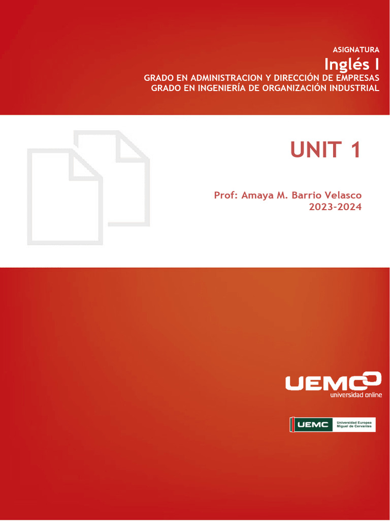 English 1 Unit 1: Grammar & Vocabulary Guide | PDF | English Language ...