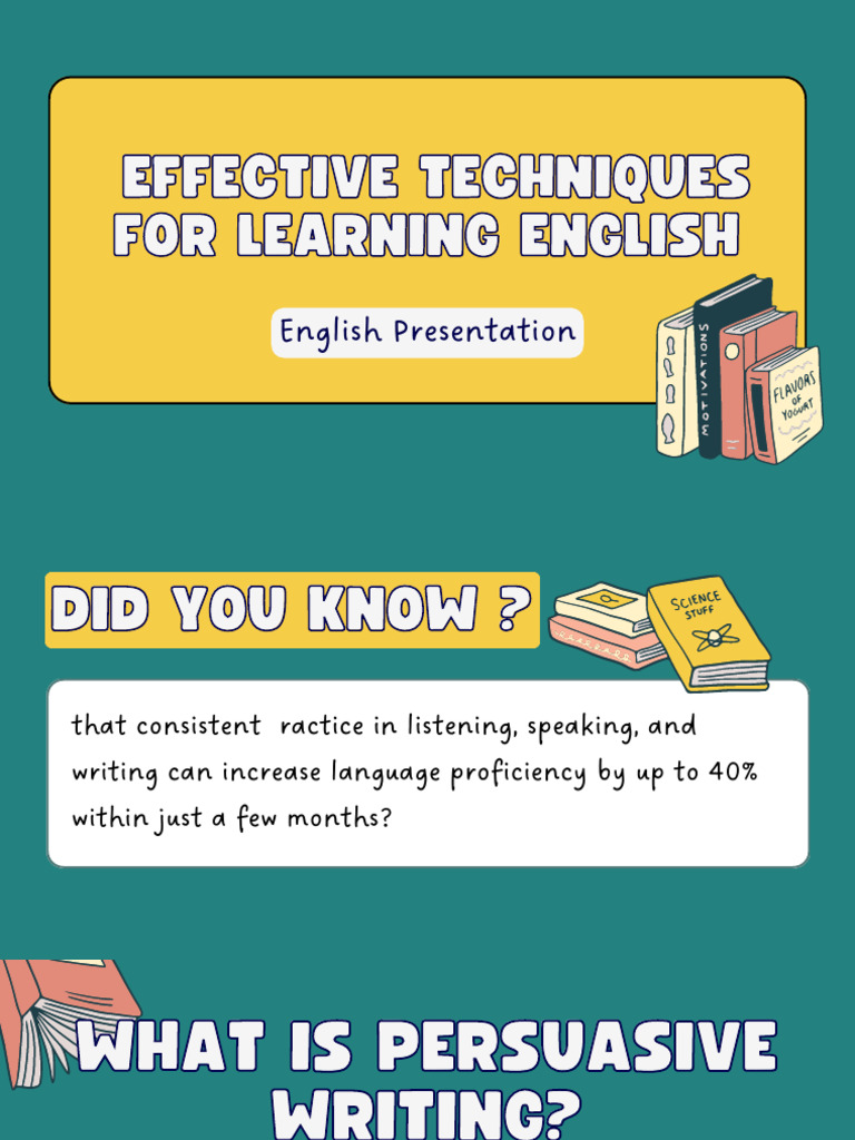 Effective Techniques For Learning English PDF | PDF | Fluency ...