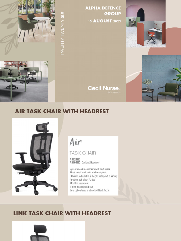 Alpha Defence Group Chair Offerings | PDF