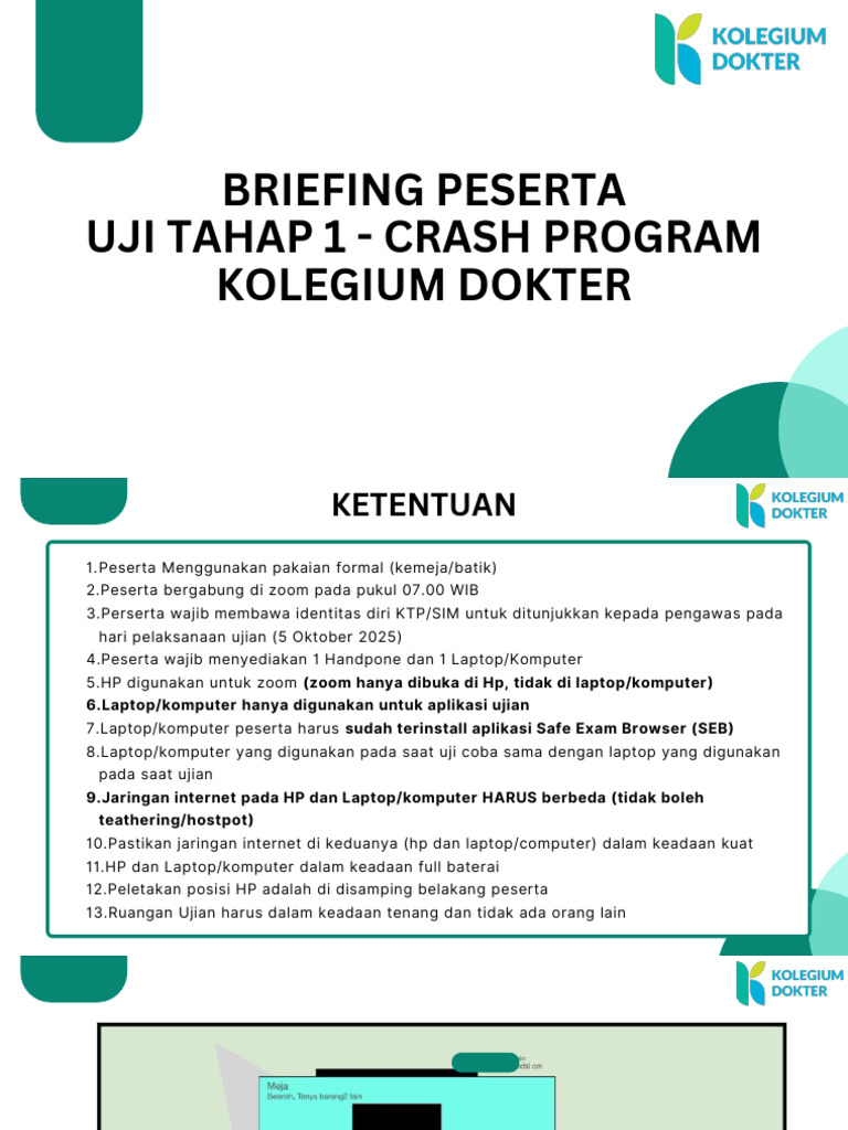 Panduan Ujian Crash Program Dokter | PDF