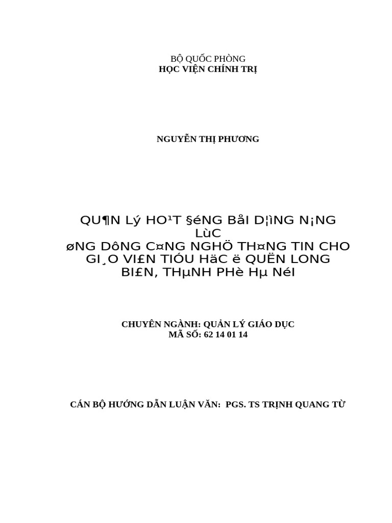 Bồi Dưỡng N Lực Ứng Dụng CNTT | PDF
