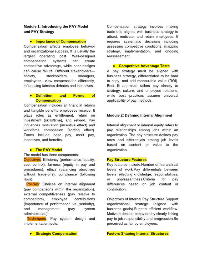 Compensation Ad Reviewer | PDF | Employment | Strategic Management
