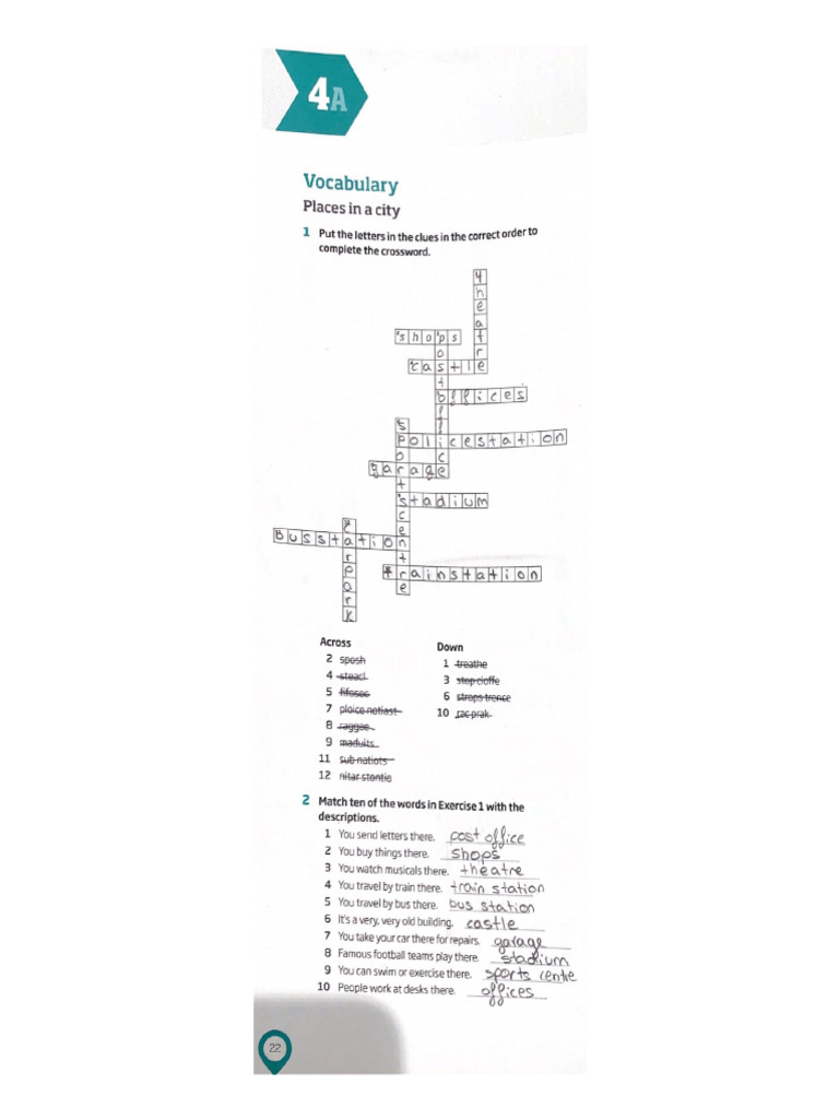 Vocabulary Pag 22 | PDF