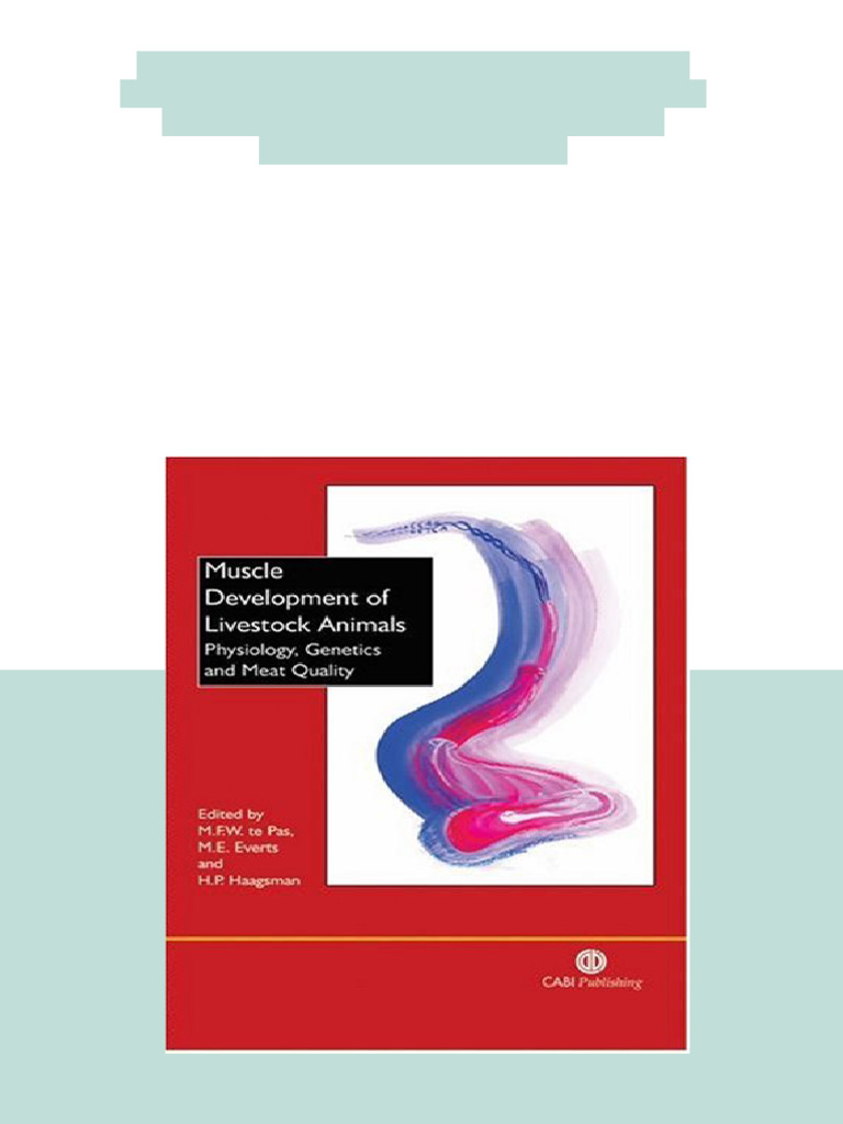 (Ebook) Muscle Development of Livestock Animals: Physiology, Genetics ...