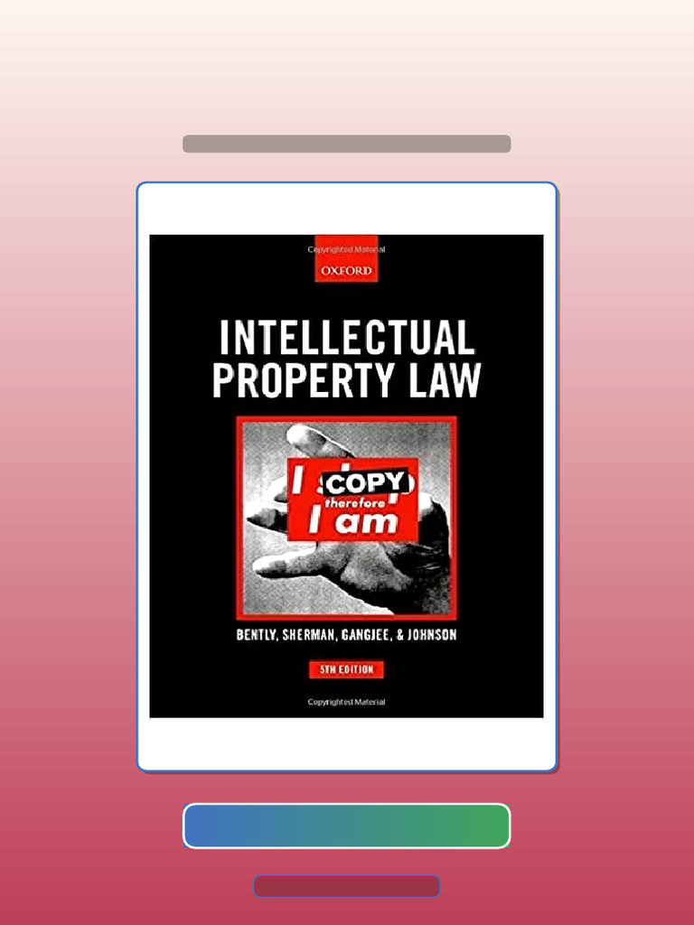 Intellectual Property Law 5th Edition eBook and TestBank Bundle Get It ...