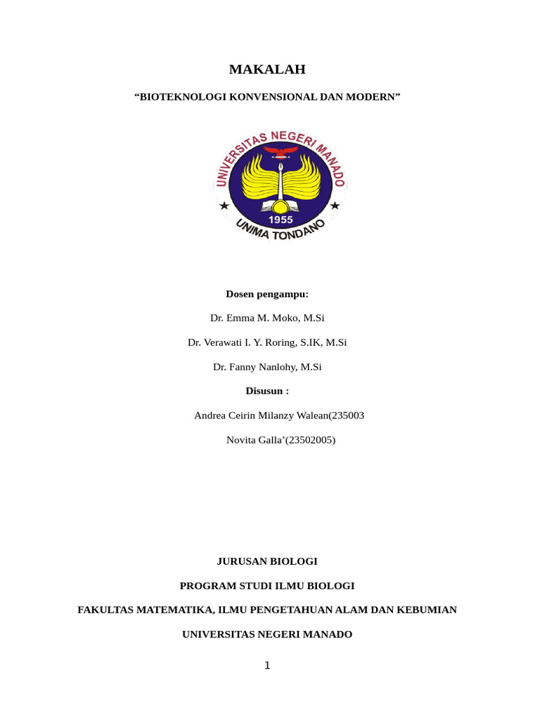 Bioteknologi Konvensional Dan Moderen | PDF