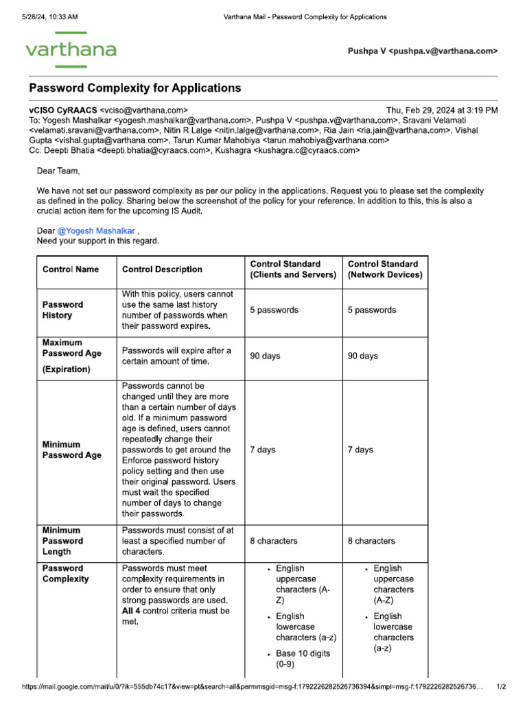 Password Complexity | PDF