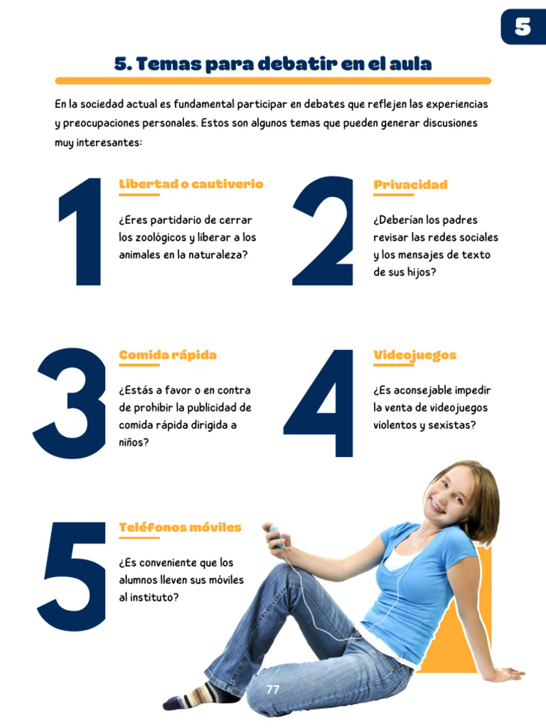 5.5. Temas para Debatir en El Aula. | PDF