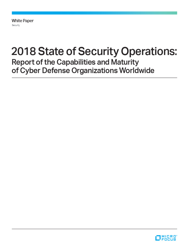 2018 Global Cyber Defense Maturity Report | PDF | Computer Security ...