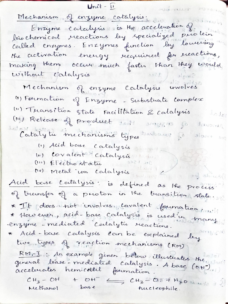 Enzymes Unit II - 250723 - 212708 | PDF