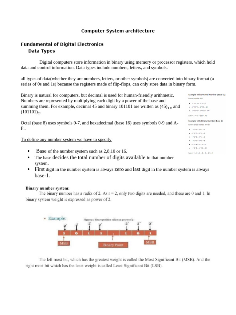 Computer System Architecture (AutoRecovered) | PDF | Logic Gate | Error Detection And Correction