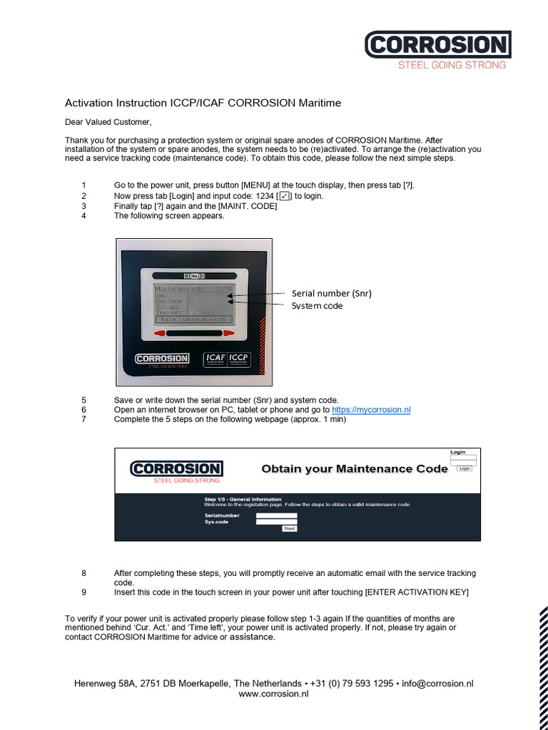 ICAF System Activation Guide | PDF