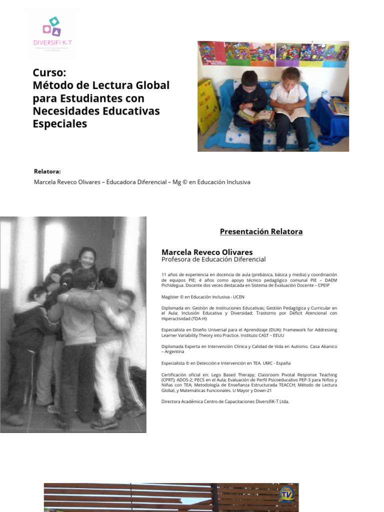 Método de Lectura Global para Inclusión | PDF | Percepción | Aprendizaje