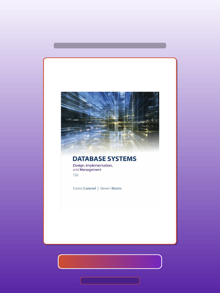 Authorized Database Systems Design Implementation Management 12th Edition Carlos Coronel Ebook ...