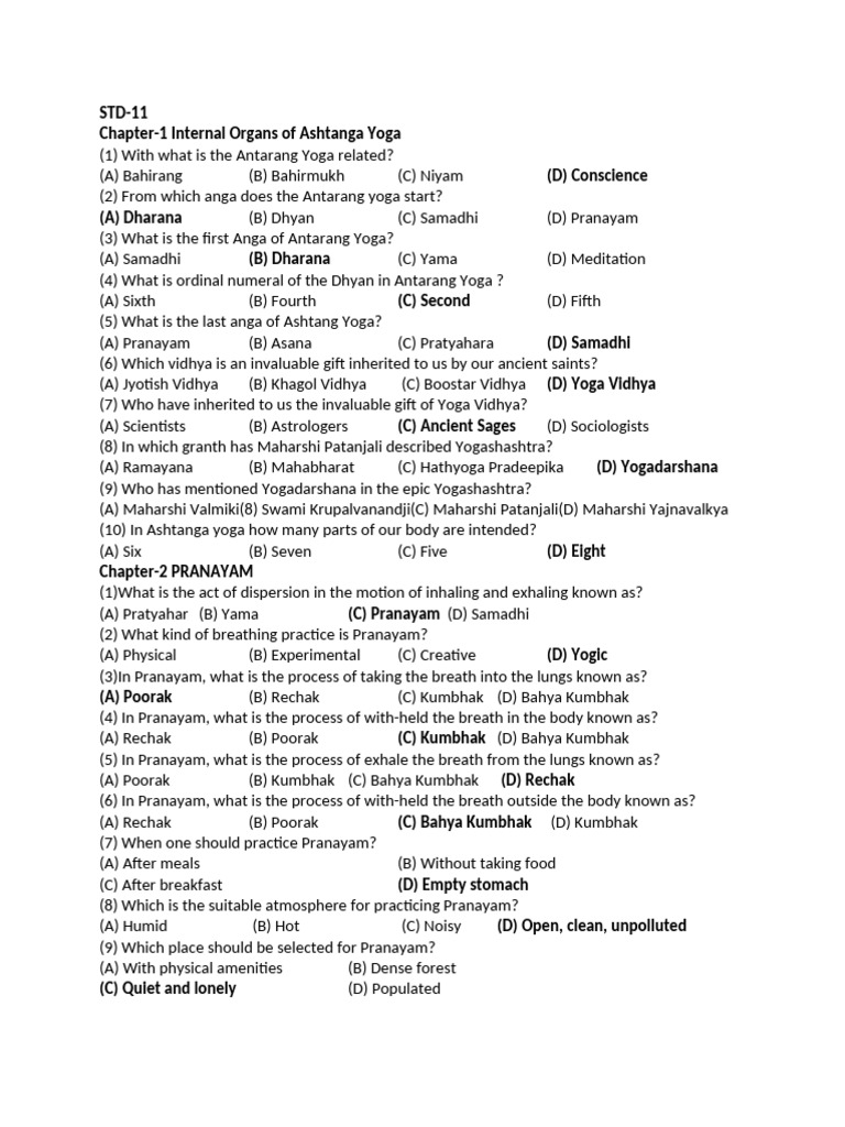 Que Bank Std-11 | PDF
