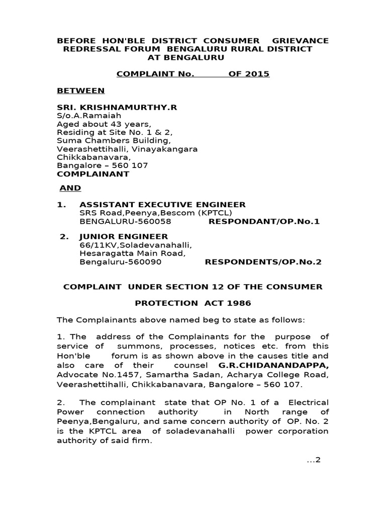 Consumer Court 2 | PDF | Damages | Affidavit