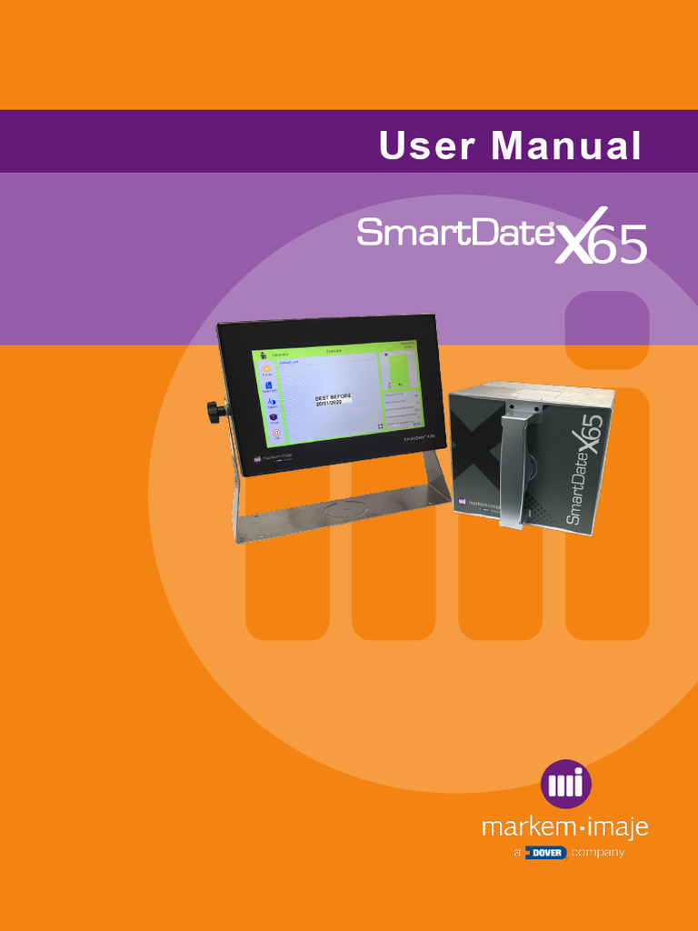 SmartDate X65 User Manual | PDF | Printer (Computing) | Menu (Computing)