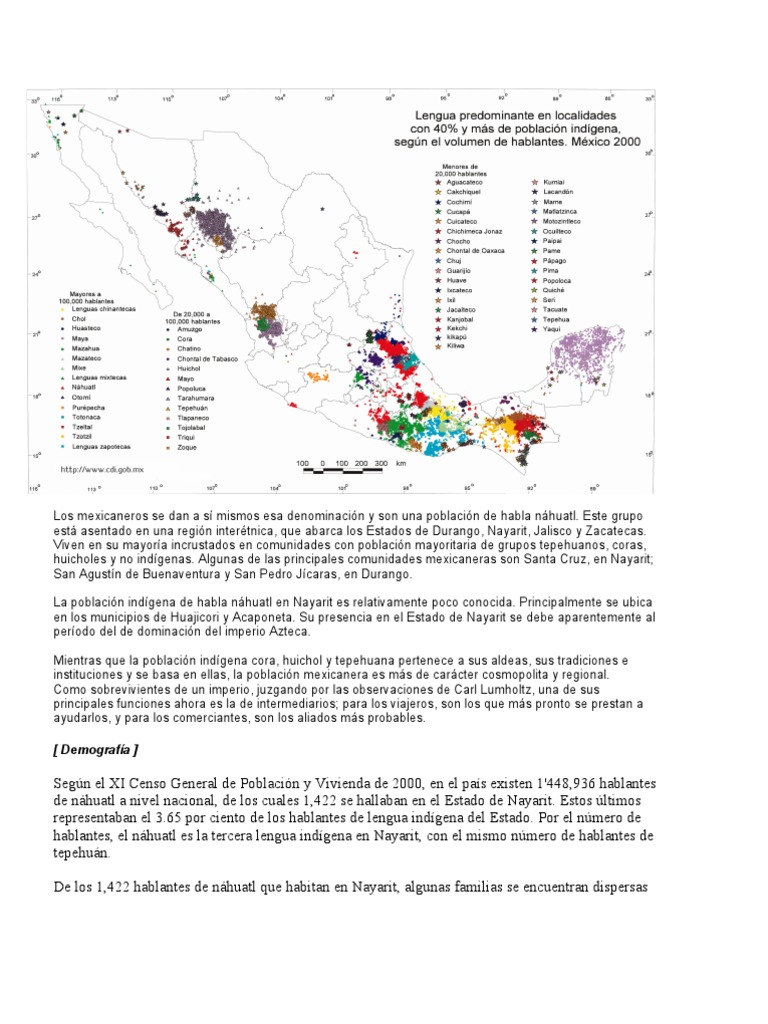 Mapa Huichol | PDF | Náhuatl | México