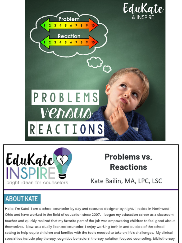 Problems vs. Reactions | PDF