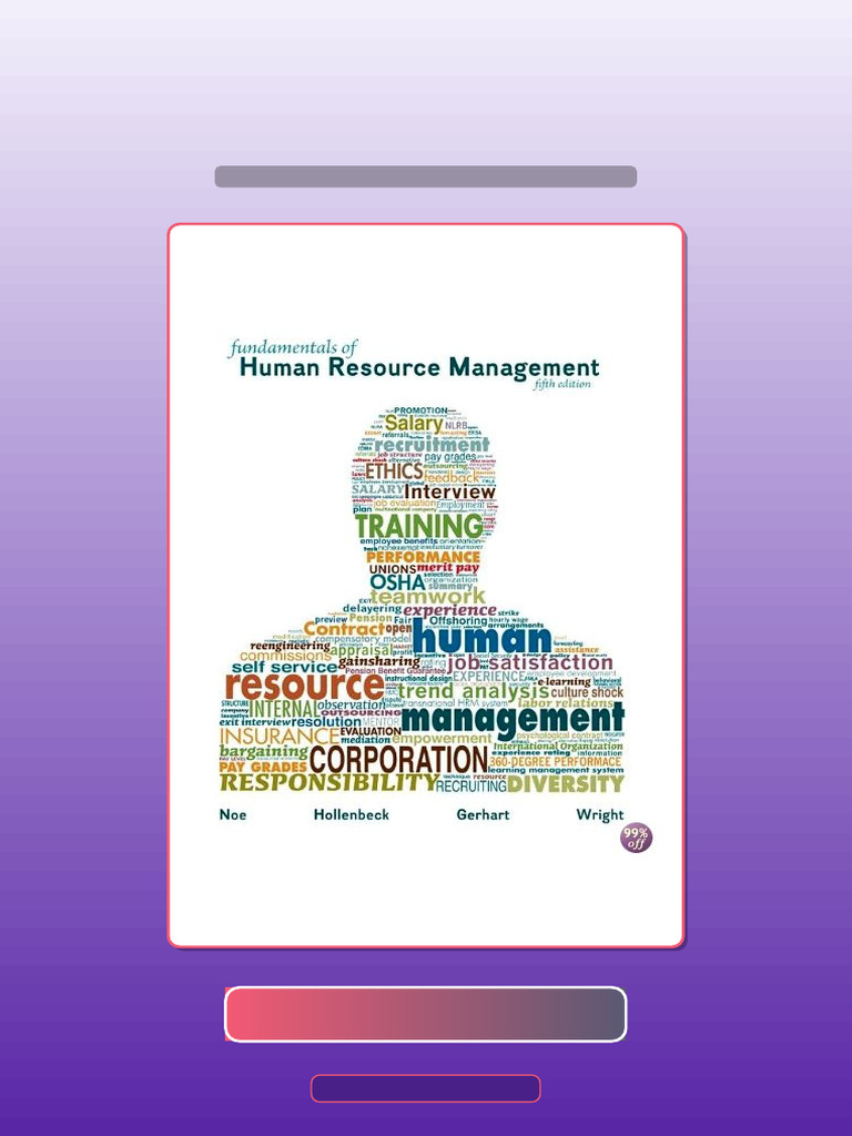 Fundamentals of Human Resource Management 5th Edition by Noe Ebook and ...