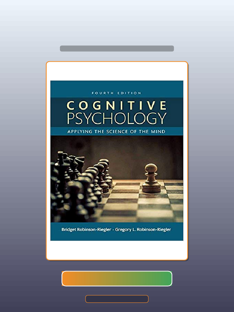 Cognitive Psychology Applying The Science of The Mind 4th Edition by Bridget Robinson Ebook and ...