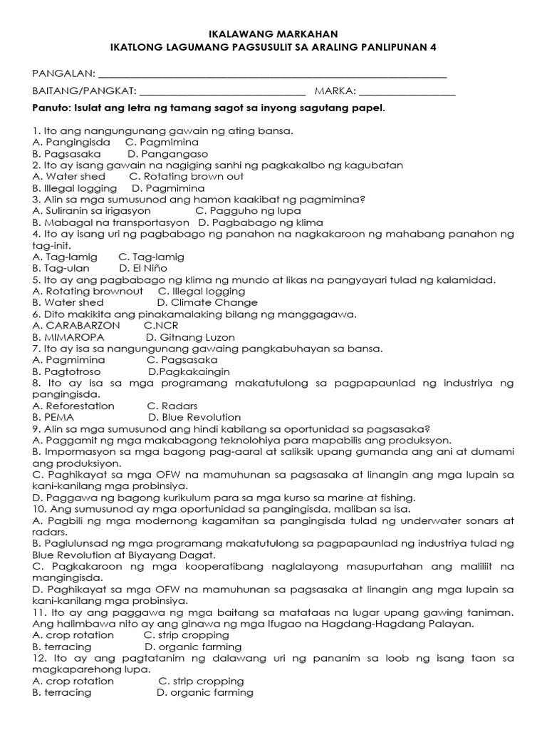 Q2-WEEK 5-6 AP-4 | PDF