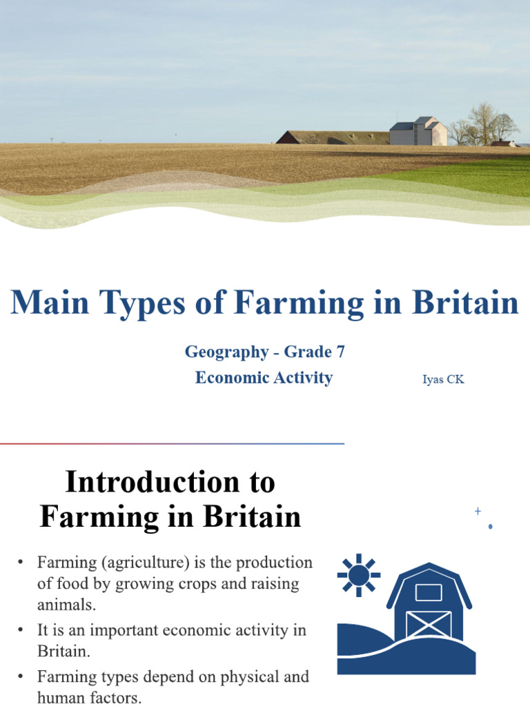 Main Farming Types in Britain | PDF | Agriculture | Agronomy