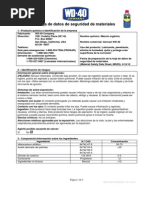 WD 40 Aerosol | PDF | Carbón | Toxicidad