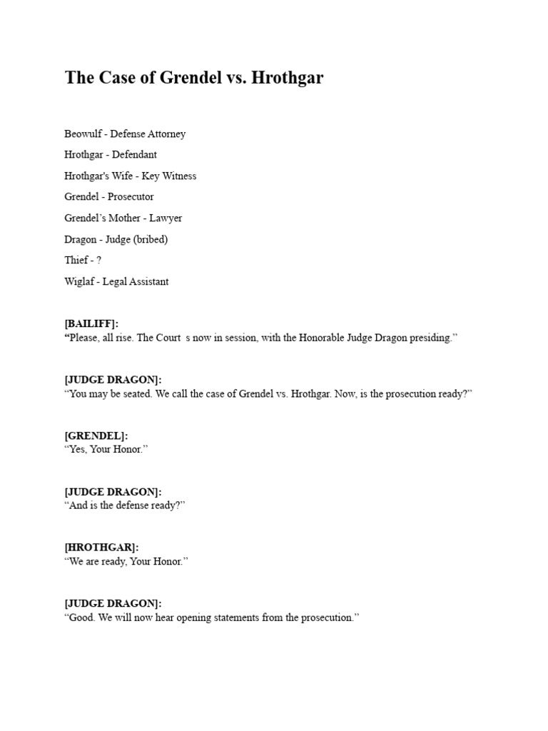 Beowulf in A Modern Context | PDF | Beowulf