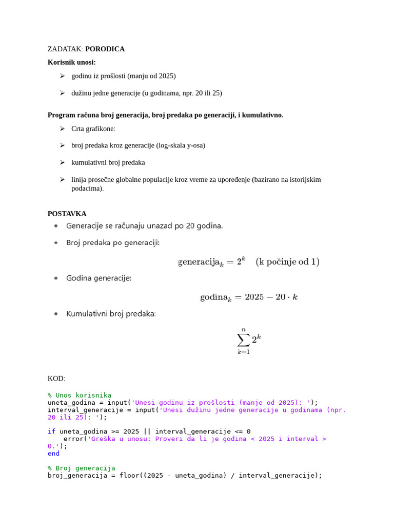 Zadaci Za III Kolokvijum - Matlab | PDF