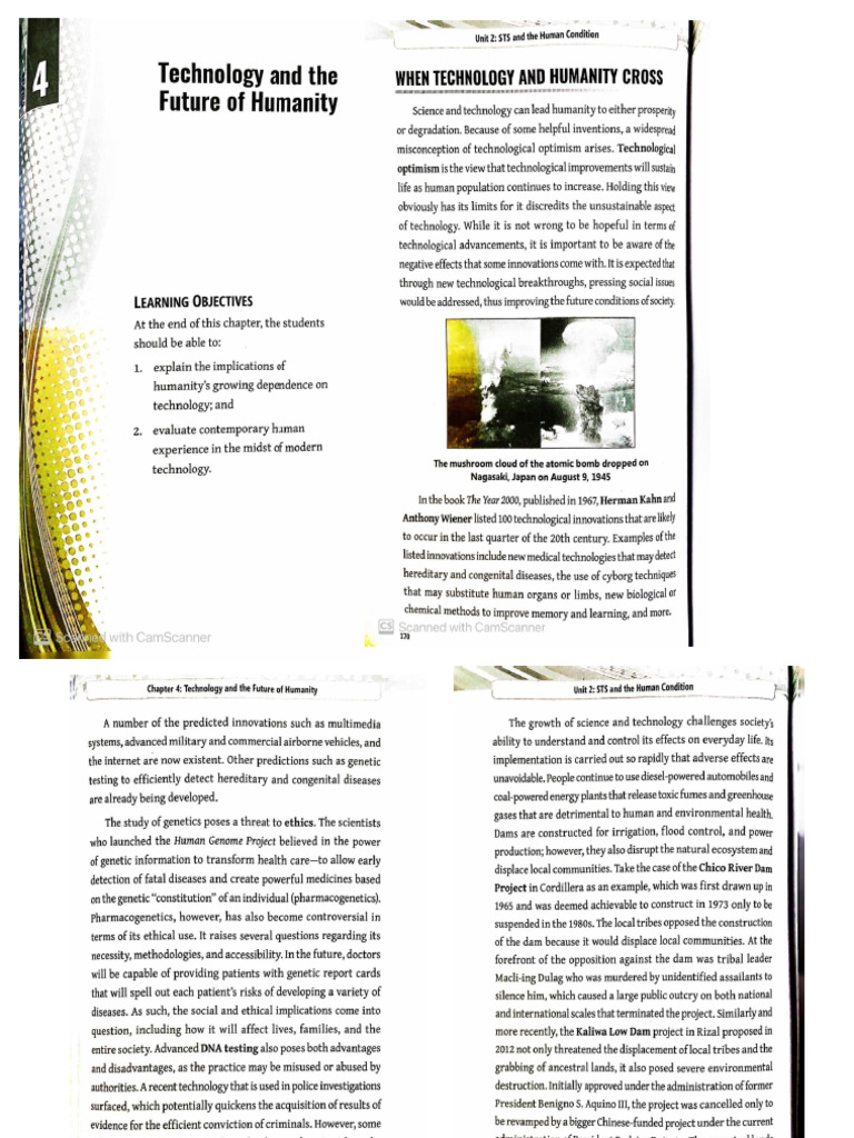 Unit 2 Lessons 4 Technology and The Future of Humanity | PDF