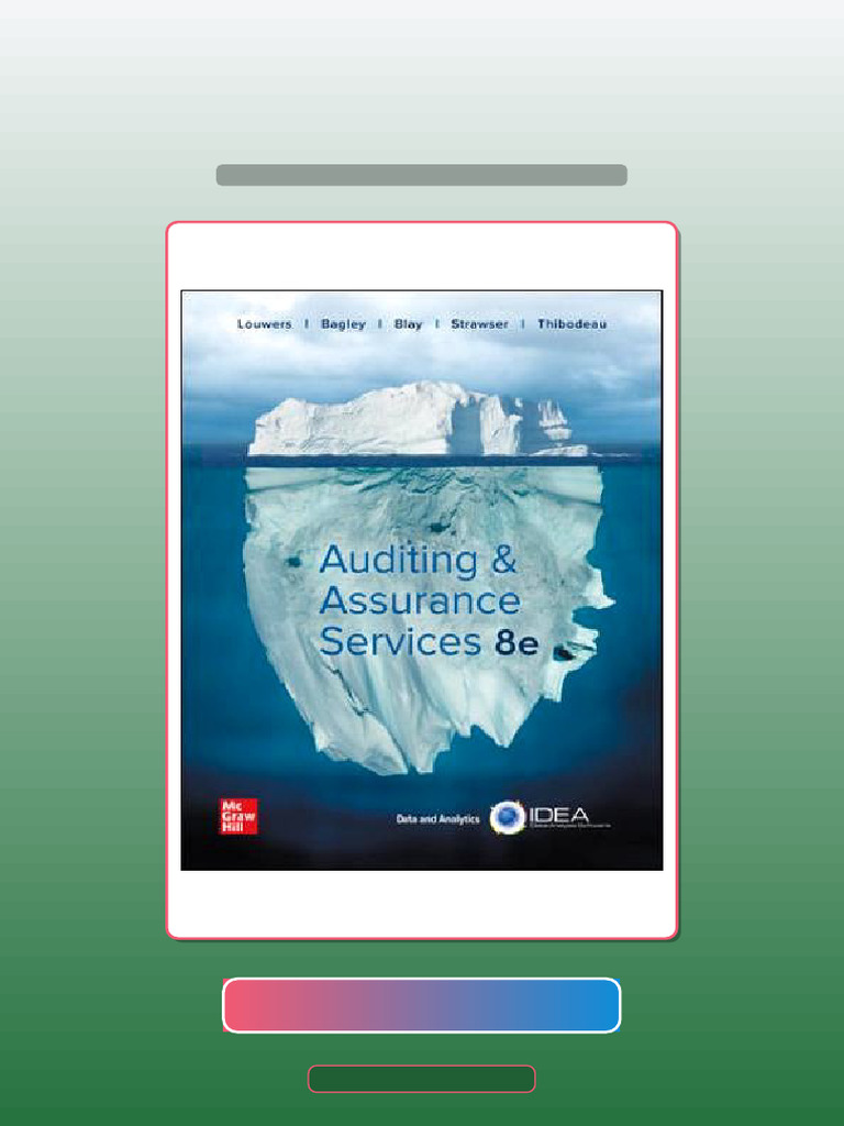 Auditing and Assurance Services, 8th Edition, Timothy Louwers, Penelope | PDF | Audit | Multiple ...
