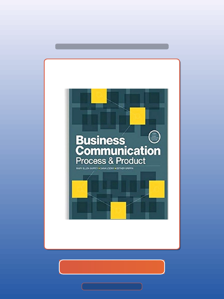 Business Communication Process Product Brief 6th Brief Edition by ...