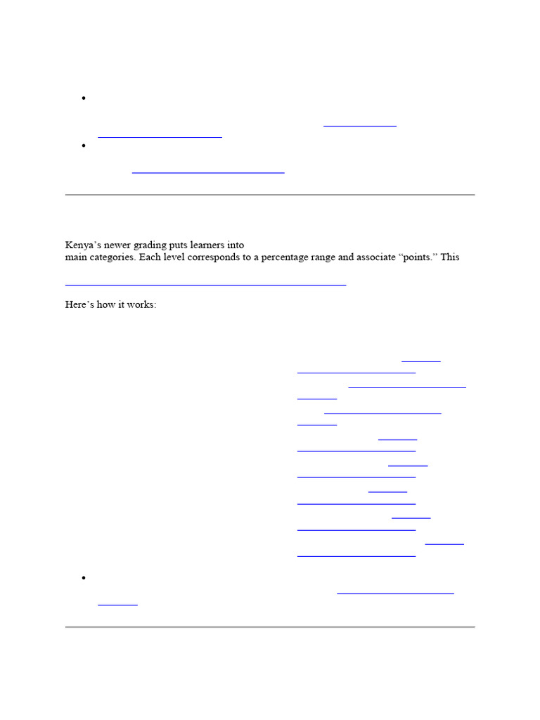 CBC - CBE Grading & Assessment System in Kenya (2025) | PDF | Learning ...