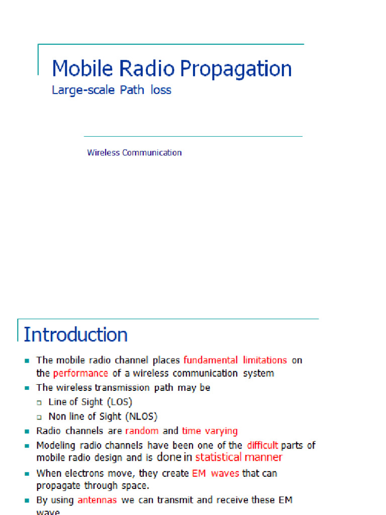 Unit 2-Mobile Radio | PDF