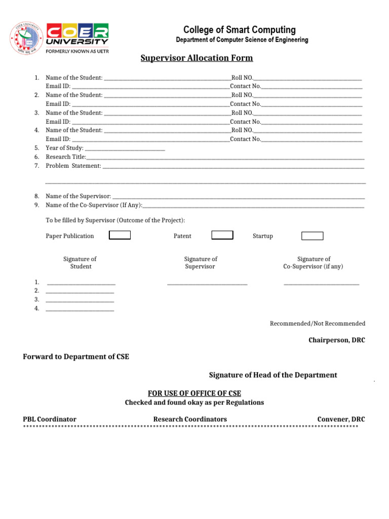Project Supervisor Form | PDF | Chess | Chess Theory